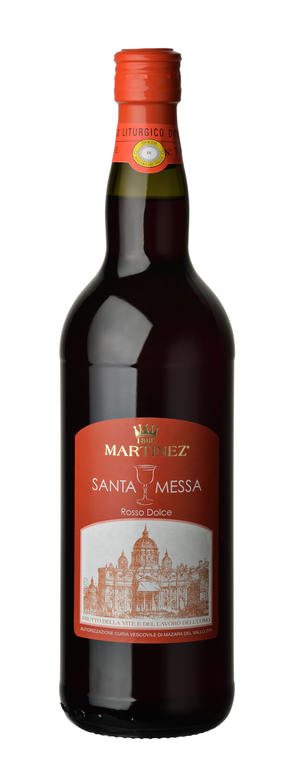 Holy Mass Sweet Red Wine • Martinez • Marsala winery from 1866